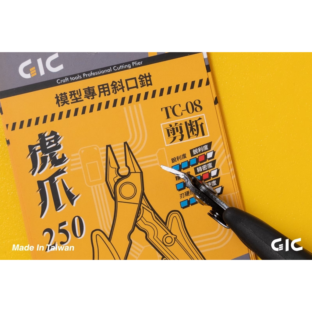 [Uni模型] 現貨 模型工具 GIC TC-08 虎爪 250 模型專用 中階款 斜口鉗 | 蝦皮購物
