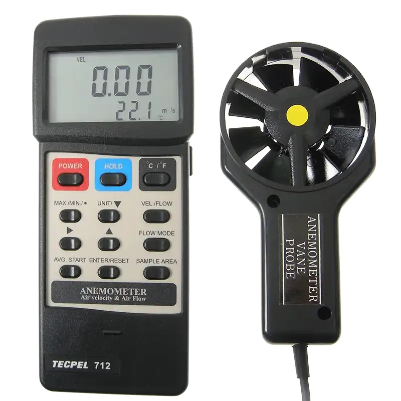 TECPEL泰菱》 AVM-712 葉片式風速 風溫 風量計 電腦連線 風速計 台灣製 | 蝦皮購物