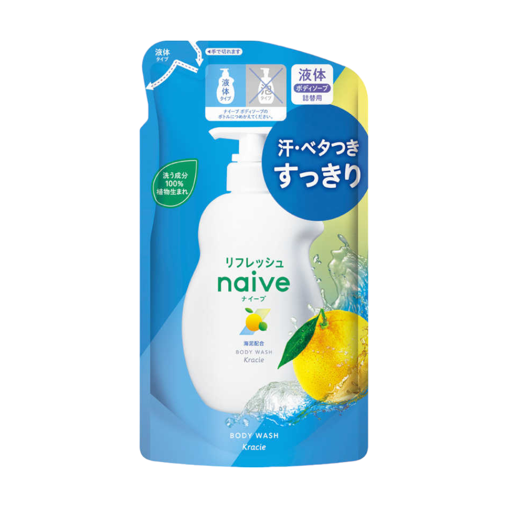 🎉附電子發票【晴晴媽咪】Kracie Naive 保濕溫和 沐浴乳 530ml 補充包 沐浴露 沐浴慕斯 蘆薈 | 蝦皮購物