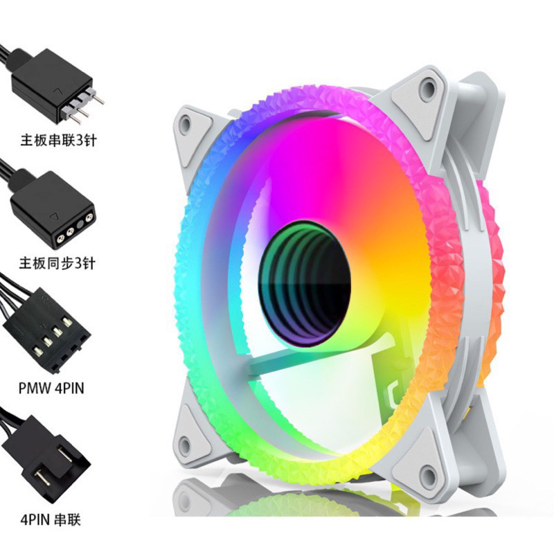 可編程 ARGB風扇 5V3pin 外發光雙光圈 12cm 機殼風扇 神光同步 電腦風扇 RGB風扇 散熱風扇 台灣現貨 | 蝦皮購物