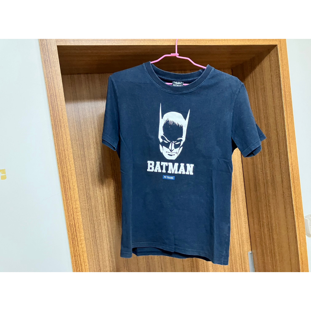 CACO NAVY 蝙蝠俠 美漫 封面 T-shirt 上衣 圖T DC 英雄 Batman logo 古著 S號 | 蝦皮購物