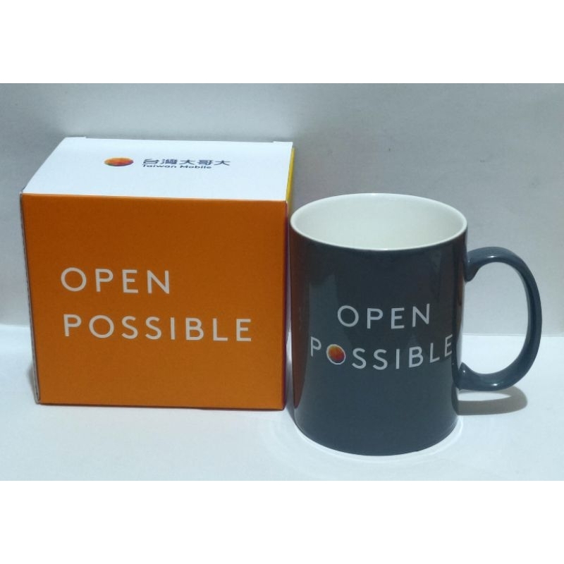 台灣大哥大 Open Possible 馬克杯(灰色)全新品 | 蝦皮購物