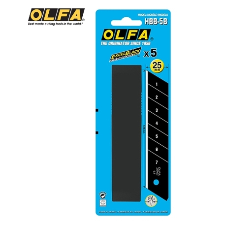 日本 OLFA 特大型美工刀 H-1型 大型 HB-5B HBB-5B 黑刃 刀片 25mm | 蝦皮購物