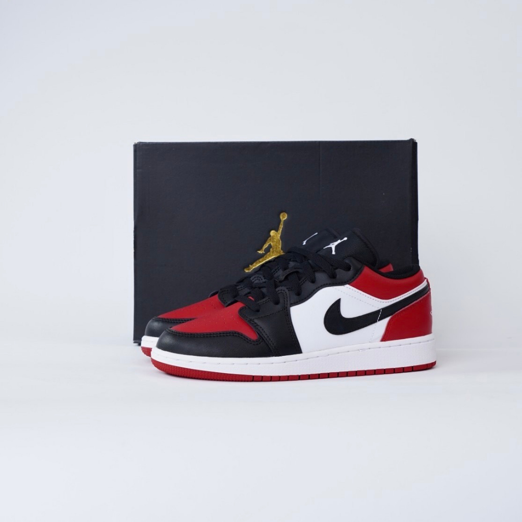 【LunaShop 現貨】AIR JORDAN 1 LOW (GS) "BRED TOE" 553560 612 | 蝦皮購物