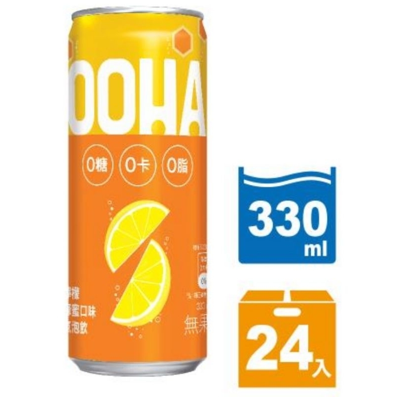 (可街口支付)【OOHA] 氣泡飲 水蜜桃烏龍茶 柚子海鹽 荔枝乳酸 寶特瓶500ml*24入易開罐330ml*24入 | 蝦皮購物