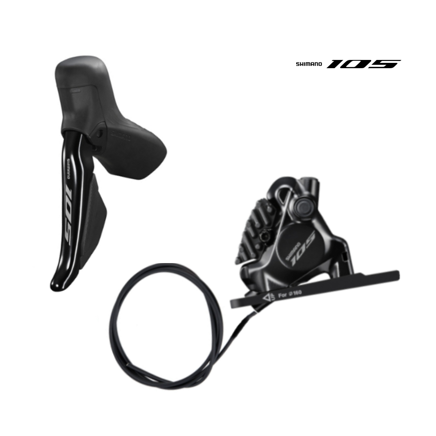 SHIMANO 105 左/前碟煞組 樹脂來令片 W/FIN R7170 Di2 注油版 | 蝦皮購物