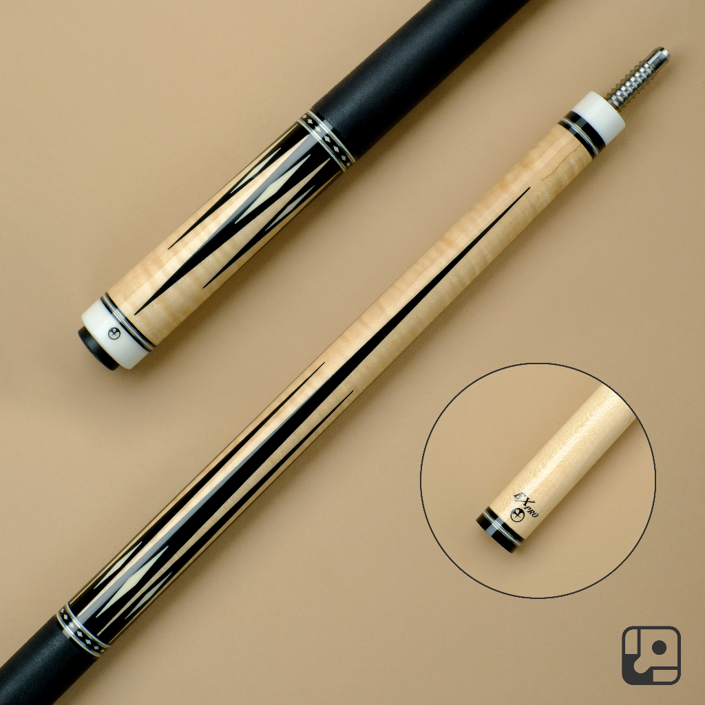 【TS撞球】二手 Exceed Cues - EXC-0309CMw 虎紋風木插黑檀 (搭配 Ex Pro前節) | 蝦皮購物