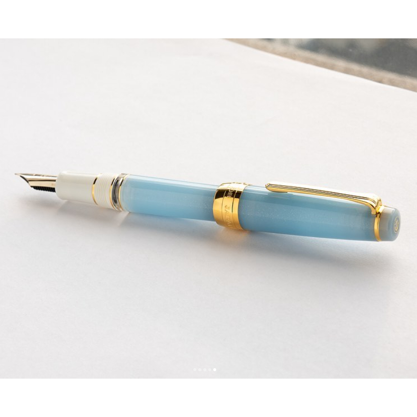 日本 寫樂 Sailor 21K 吸入式 鋼筆 福島 pentonote 限定 天空藍 | 蝦皮購物