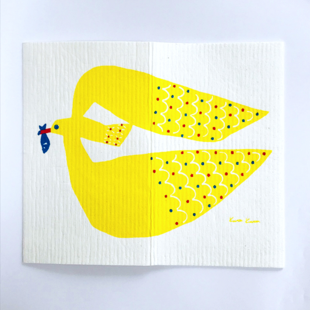 《現貨》吸水 速乾 天然植物纖維素 海鷗 海棉抹布｜德國製 ecomfortHouse 瀝水墊 餐墊 | 蝦皮購物