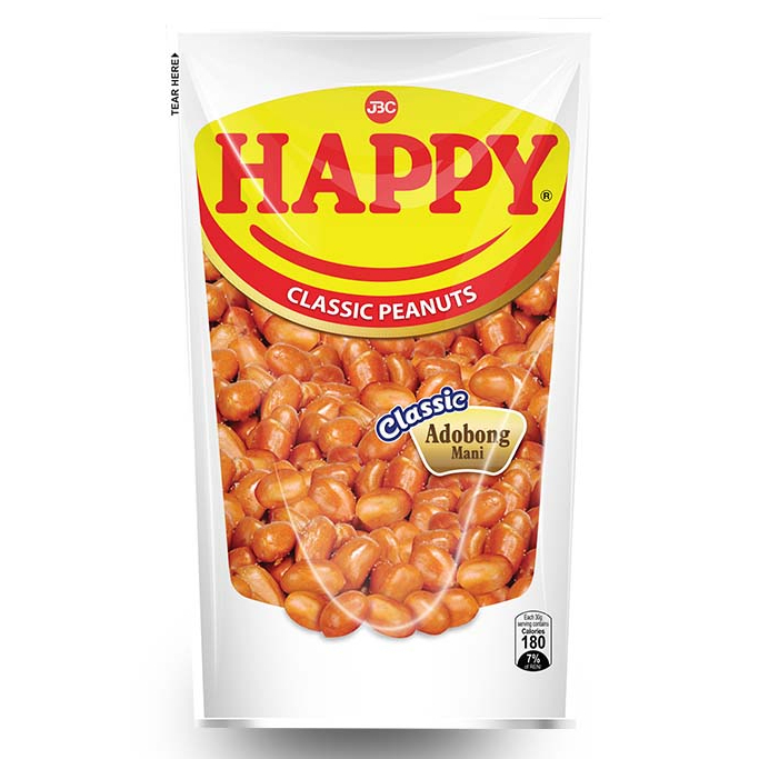 菲律賓 Happy 調味 花生 花生豆 Peanuts 100G snacks rebisco | 蝦皮購物