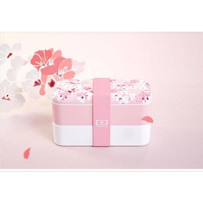 全新 法國 Monbento 原創雙層便當盒 櫻花粉 1公升 可微波 無bpa 時尚設計便當盒 粉色 Mit 蝦皮購物