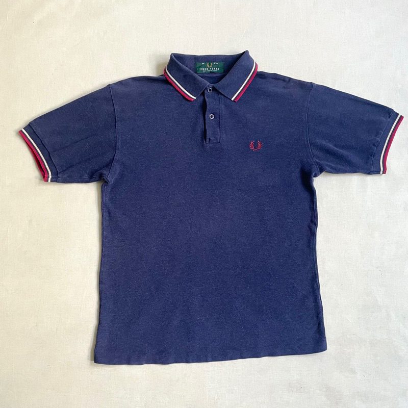 英國經典 Fred Perry OG Polo Shirt 純棉網眼布料 雙色滾邊 月桂冠刺繡 mod vintage | 蝦皮購物