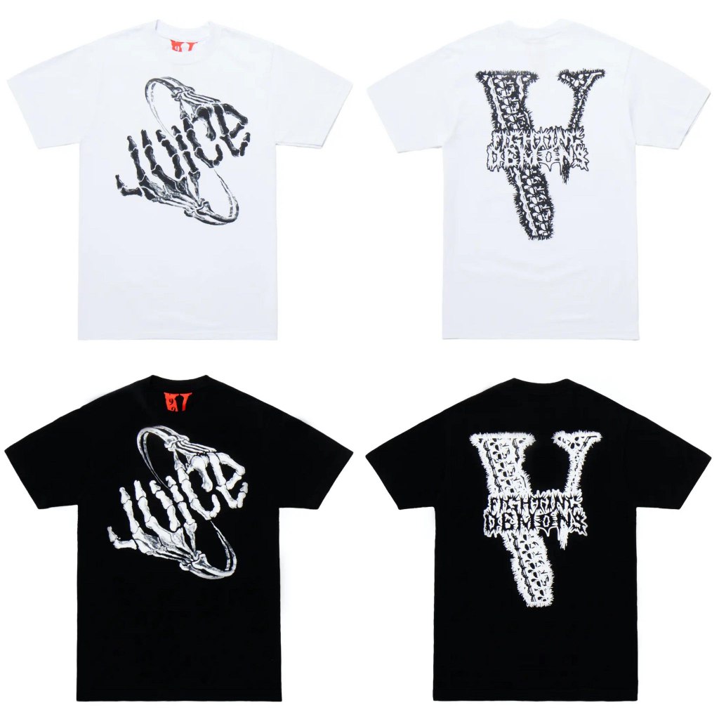 VLONE X JUICEWRLD Fighting demons 999 骨頭 短袖 歐美 潮流 正品 饒舌 街頭 | 蝦皮購物