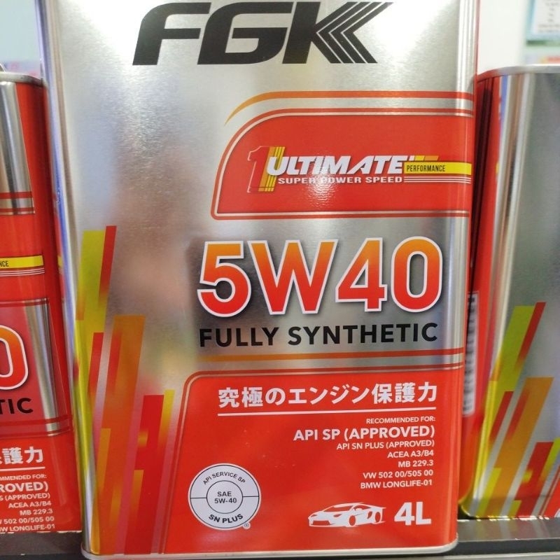 #機油 FGK 5W-50全合成 SN 4L #機油 FGK 5W-40全合成 SN 4L | 蝦皮購物