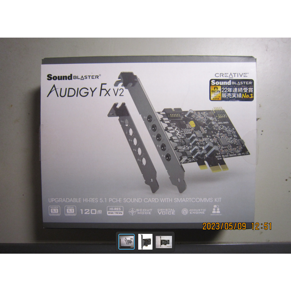 CREATIVE Sound Blaster Audigy Fx V2音效卡（聲霸卡） | 蝦皮購物