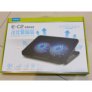 [二手/9.5成新] eSENSE E-C2 冷光雙風扇筆電散熱墊 商品編號：22-WNF002BK | 蝦皮購物