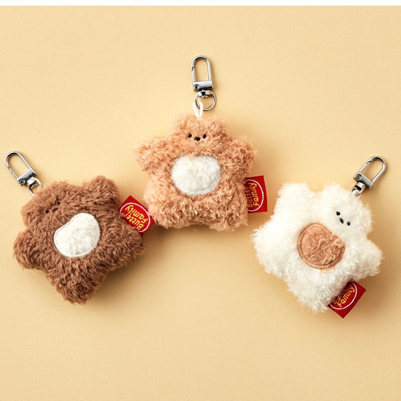 PEACH BOBO🍑[🇰🇷代購] Butter Family 奶油家族 奶油熊 迷你鑰匙圈 吊飾 | 蝦皮購物