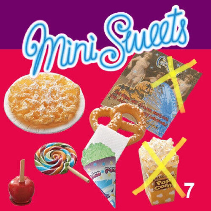 降 ! re ment mini sweets 7號 迷你甜點 re-ment 點心 蘋果糖 棒棒糖 絕版 | 蝦皮購物
