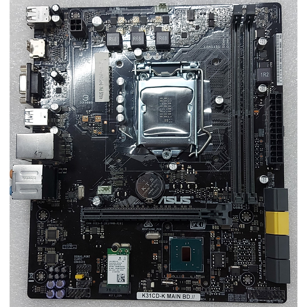 華碩 K31CD-K MAIN BD.// 1151腳位主機板 | 蝦皮購物