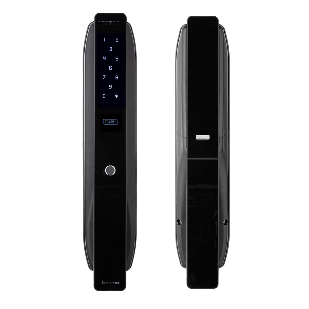 HDC-IDL300(愛的迫降) 指紋/密碼/卡片/鑰匙 推拉式電子門鎖-古銅棕/磨砂黑(附基本安裝) | 蝦皮購物