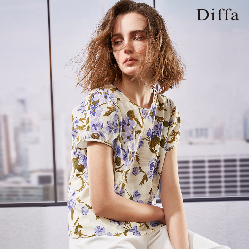 【Diffa】紫米花上衣3768-8210 | 蝦皮購物