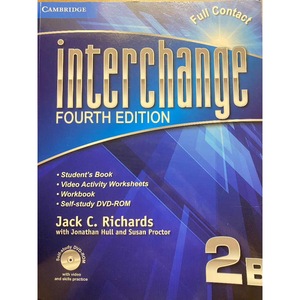 interchange fourth edition 2B 含Student’s Book Workbook 光碟 | 蝦皮購物