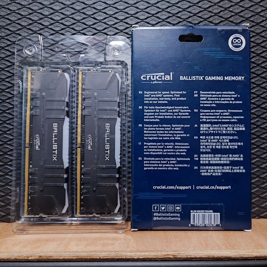 【Micron美光】Crucial Ballistix DDR4-3200/3600 32GB/16GB 炫光RGB可選 | 蝦皮購物