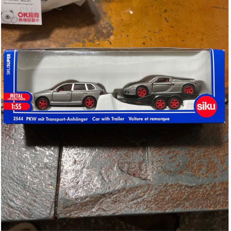 全新現貨 SIKU 2544 保時捷拖車組 Porsche Cayenne Carrera GT | 蝦皮購物