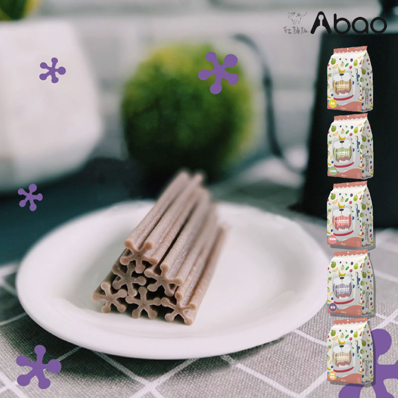 Abao阿寶[水果優格潔牙啾啾棒富翁包，5種口味，15入/195g，台灣製] | 蝦皮購物