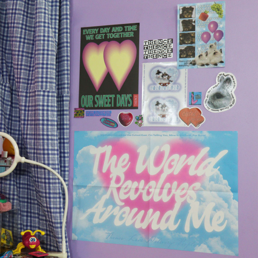 ｜ʟɪғᴇ ᴏɴ ʟɪᴠᴇ｜預購 ♡♡ 韓國文創 THENCE 美式復古可愛風海報套裝 迷你海報套組 牆面/日記裝飾 | 蝦皮購物