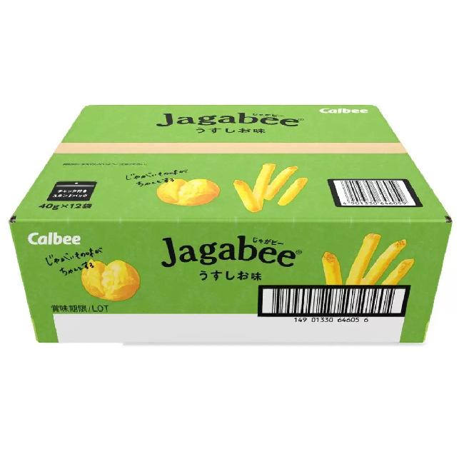 卡樂比薯條 好市多 卡樂比 Calbee Jagabee 薄鹽薯條 薄塩薯條 馬鈴薯條 鹽味 薯條 40g | 蝦皮購物