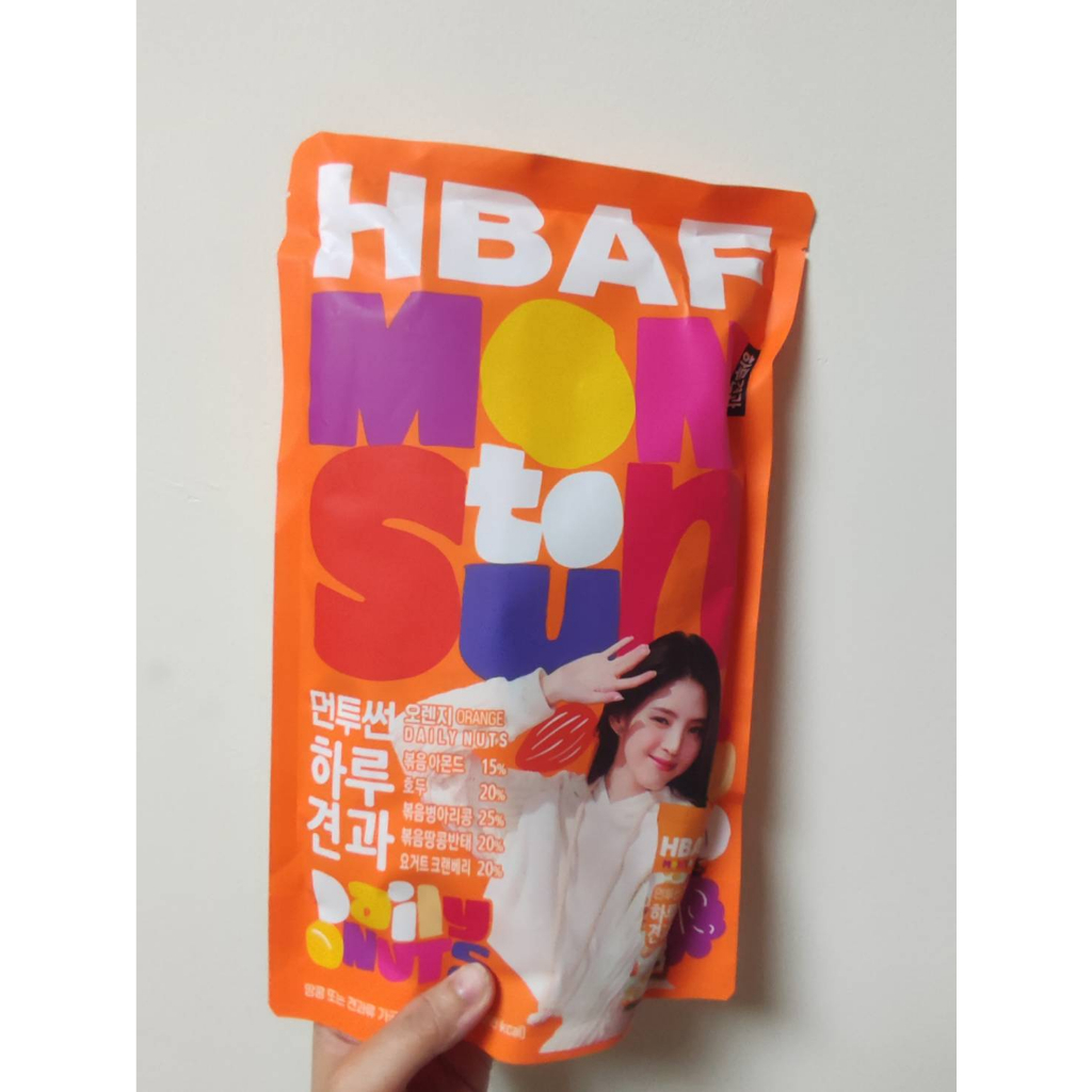 現貨 韓國 HBAF 杏仁果 綜合堅果 MON TO SUN 隨身包 | 蝦皮購物
