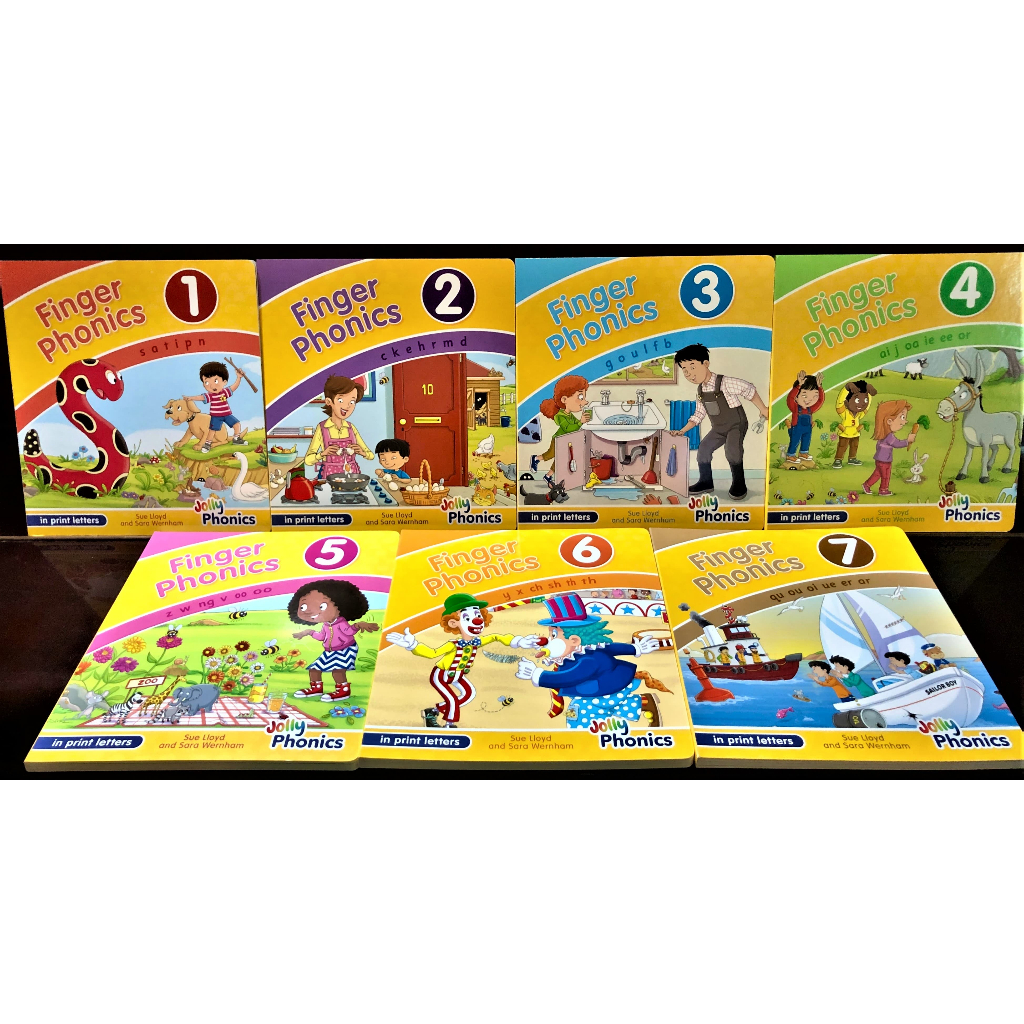 Finger Phonics 1-7/最新美國正版in print letters字體 | 蝦皮購物