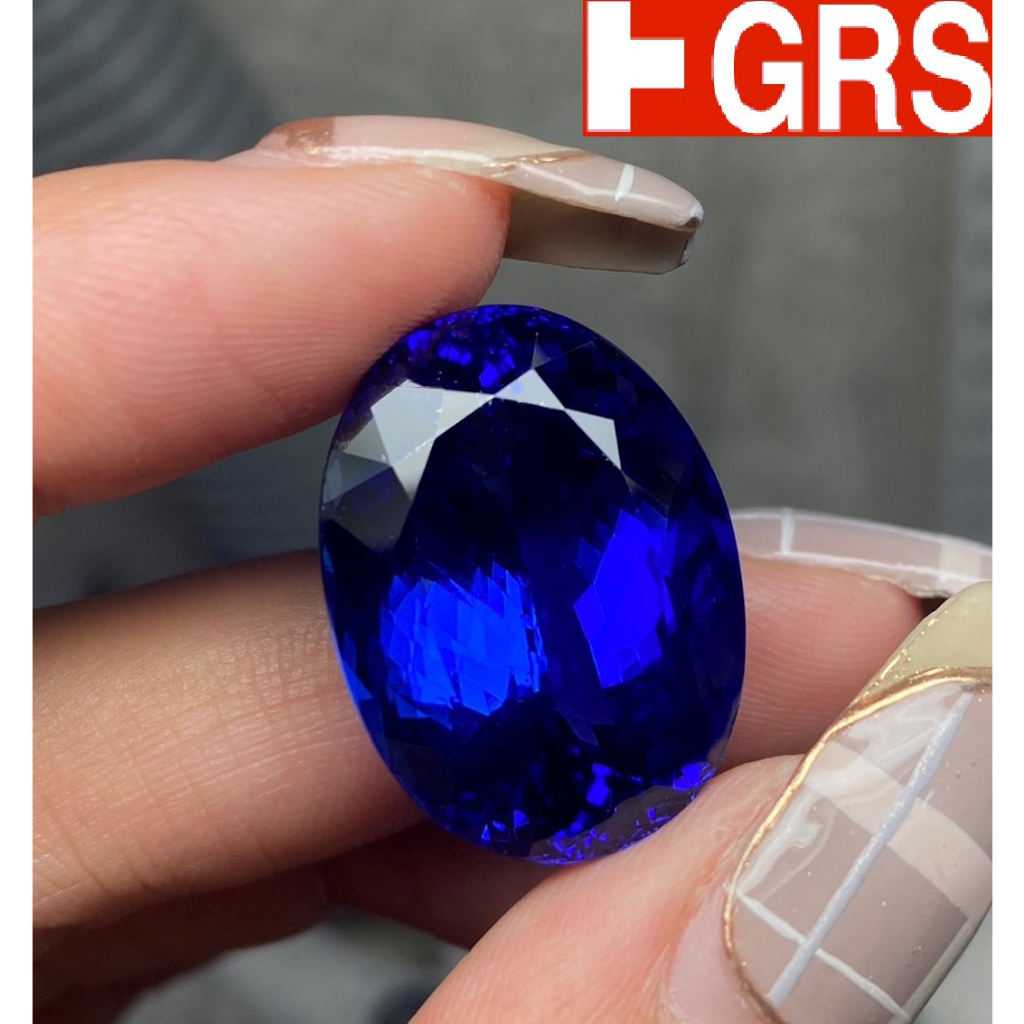 罕見無燒GRS【台北周先生】天然5A丹泉石 37.55克拉 坦桑石 頂級濃郁近皇家藍 火光閃 坦桑尼亞產 送GRS證書 | 蝦皮購物