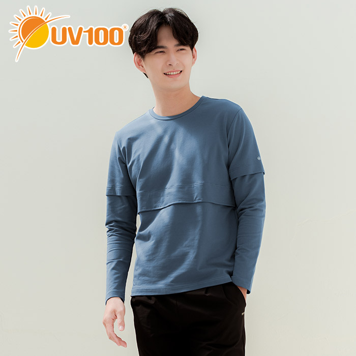 【UV100】防曬 抗UV-造型舒適上衣-男(BA21098) | 蝦皮購物