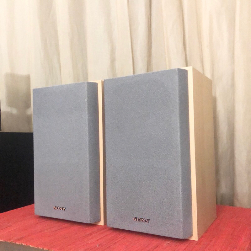 Sony 索尼SS-CEH10喇叭 4歐姆25W 高音質重低音音箱一對 八成新白樺木色文青風 | 蝦皮購物