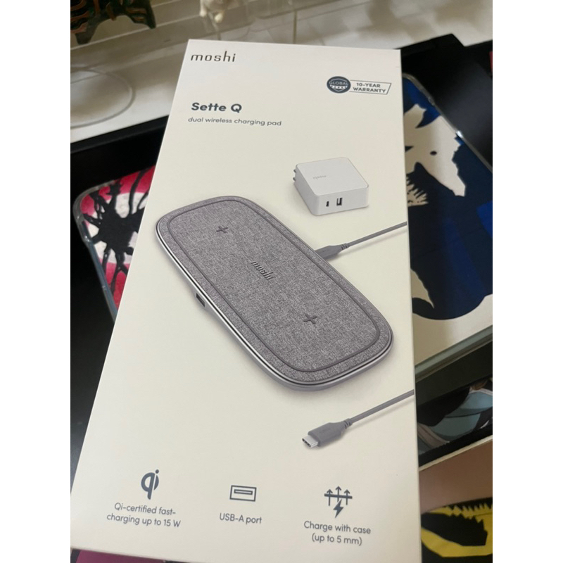 moshi全新Sette Q 雙線圈 3用無線充電盤 | 蝦皮購物
