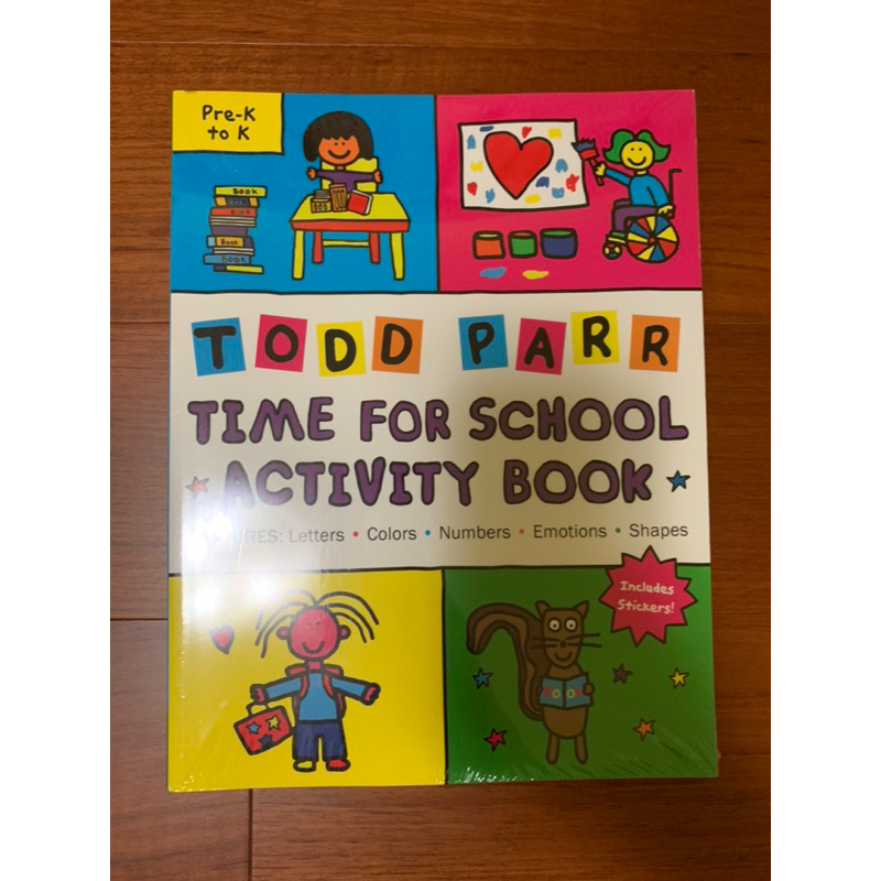 (大野狼書展) 全新 Todd Parr Time for School Activity Book(遊戲書) | 蝦皮購物