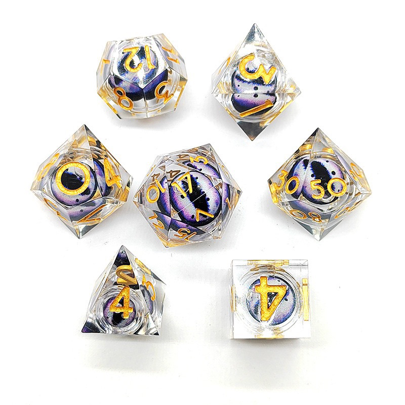 【現貨】WitchRoll 女巫骰子 龍眼系列 滾動龍眼 銳角骰 多面骰 龍與地下城 DND COC TRPG | 蝦皮購物