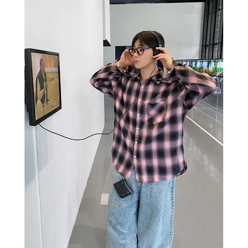 【CHAIR】HOLY IN CODE 選貨 寬鬆舒適版型 格紋 襯衫（2C) | 蝦皮購物