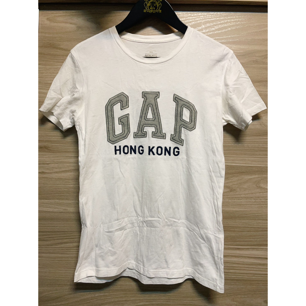 GAP Hong kong 短袖 香港 短T 男款 白 | 蝦皮購物