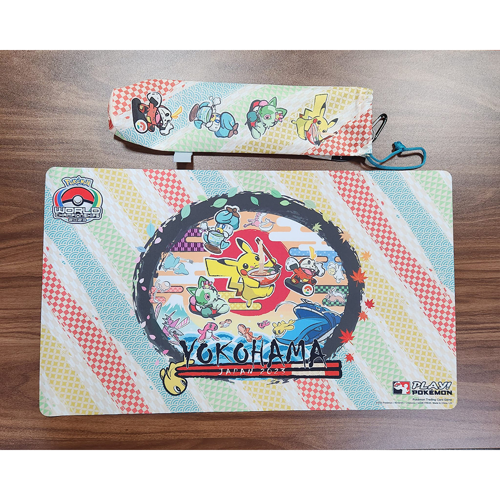 【米朧家】現貨 ️ 2023 WCS 御三家 皮卡丘 世界賽 會場限定卡墊 橫濱 寶可夢卡墊 | 蝦皮購物