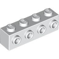 4143254 LEGO 樂高 30414 白色 側接轉向顆粒磚 Brick Mod 1x4 Studs | 蝦皮購物