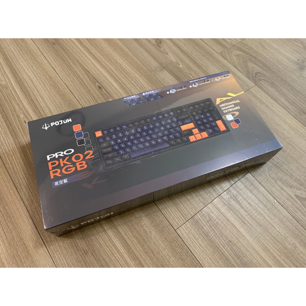 POJUN PK02 RGB PRO無線機械鍵盤(夜空藍)、有注音紅軸 | 蝦皮購物