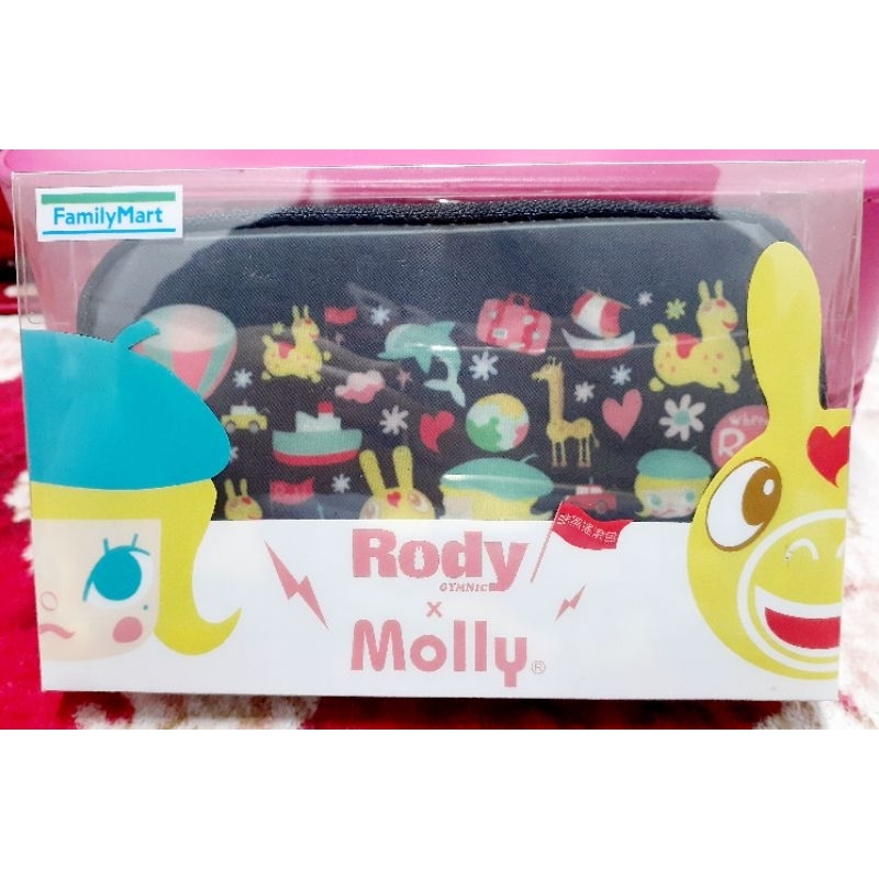 全新未使用 FamilyMart 全家 跳跳馬 Rody x Molly 酷黑搖滾包 零錢包 (盒損) | 蝦皮購物
