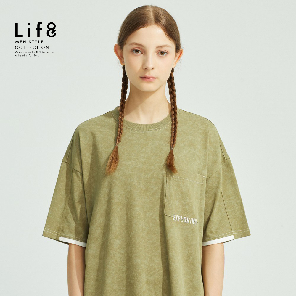 Life8-舒適水洗感 短袖上衣-10815 | 蝦皮購物