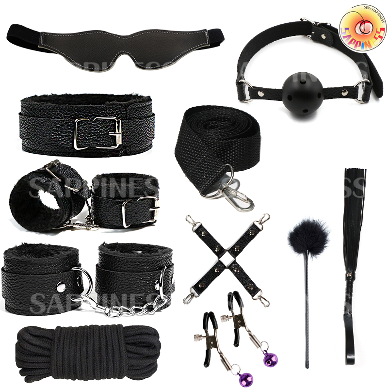【SAPPINESS】SM十件套裝 SM 性虐待 情趣 綑綁 情趣手銬 凌虐 羞辱 情趣 性奴 母狗 M 調教 情趣用品 | 蝦皮購物