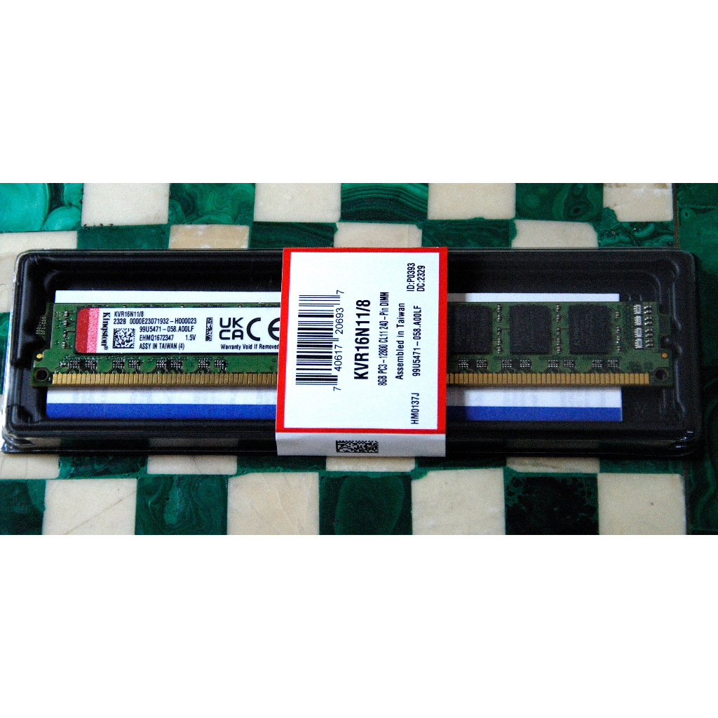 M19 Kingston 桌上型 DDR3-1600 8GB KVR16N11/8 全新盒裝 終身保固 | 蝦皮購物