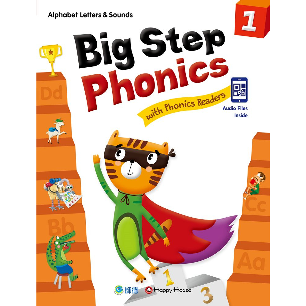 Big Step Phonics with Phonics Readers1-4(課本+練習本+線上資源) (附QR碼) | 蝦皮購物