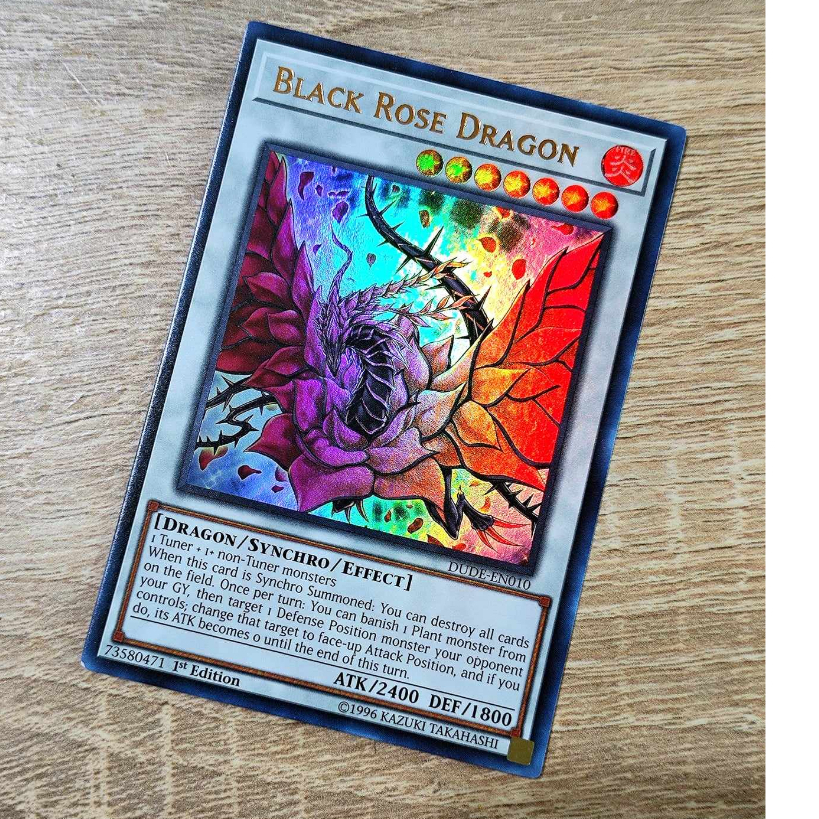 遊戲王 美英一刷 DUDE-EN010 黑薔薇龍 (金亮) 搜：20AP-JP067 CSOC-JP039 黑玫瑰龍 | 蝦皮購物